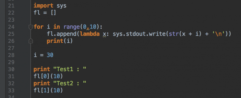 Python Lambda Expression In For Loop