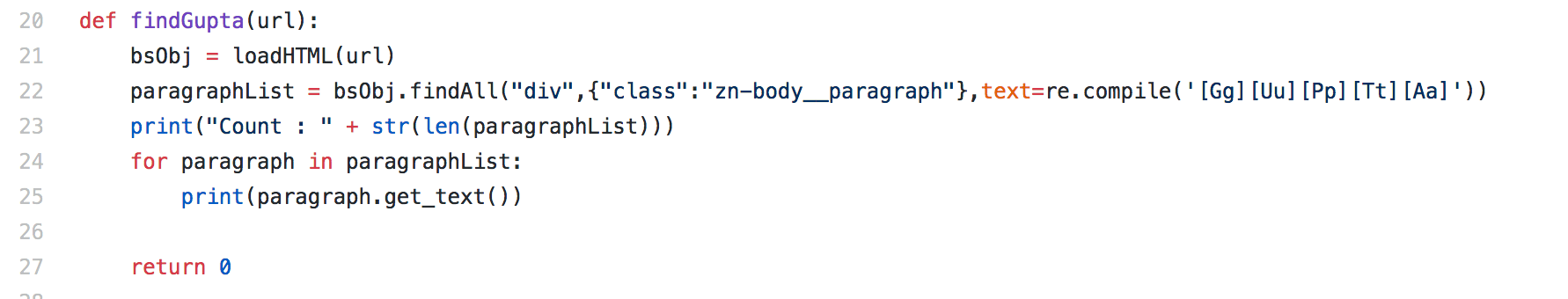 [Python] CNN10 에서 특정 내용이 포함된 Script 찾기 (Crawling, 크롤링 예제) - junn.net